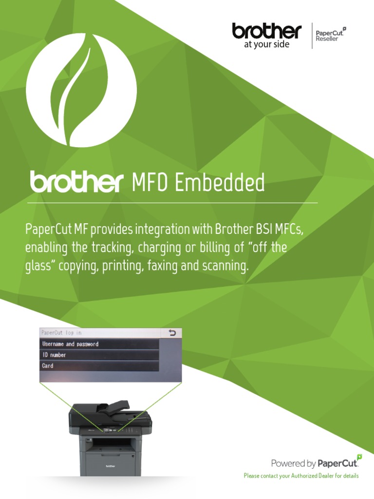 Brother MFD Embedded | PDF | User (Computing) | Authentication