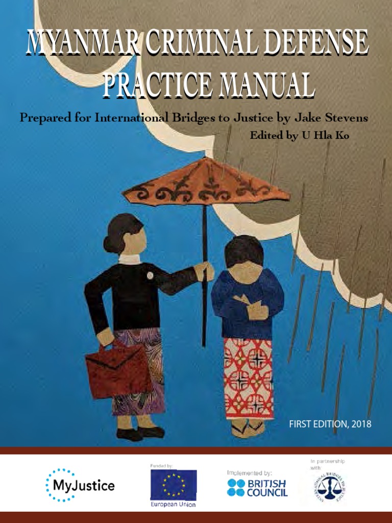 Myanmar Criminal Defense Practice Manual | Prosecutor | Plea