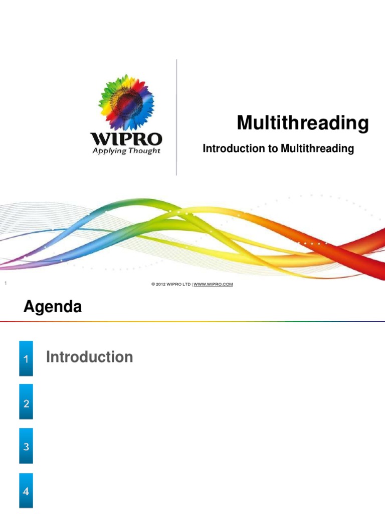 1-Introduction To Multithreading | PDF | Thread (Computing) | Process (Computing)