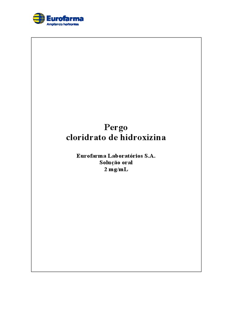 Bula Pergo | PDF | Alergia | Farmacêutico