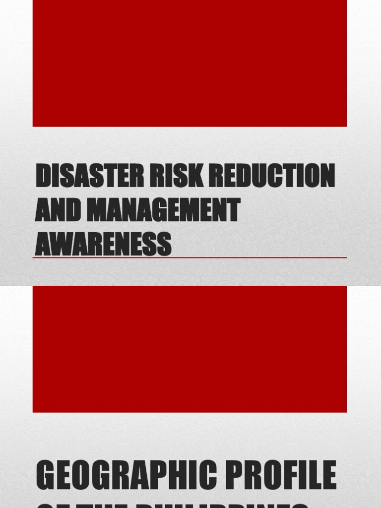 Disaster Risk Reduction and Management Awareness | PDF ...