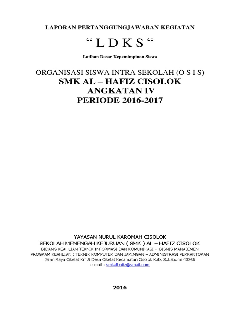Laporan Ldks | PDF