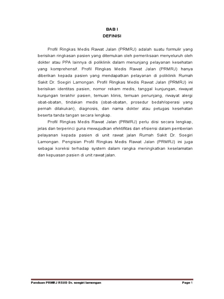Panduan PRMRJ 2019 Ok | PDF