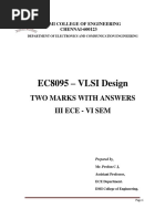 VLSI Design Questions With Answers | PDF | Cmos | Mosfet