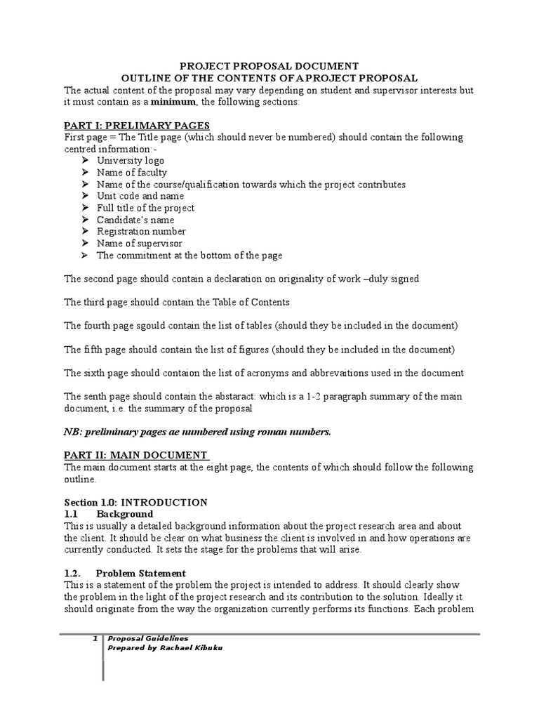 Project Proposal Template | PDF | Abstract (Summary) | Business