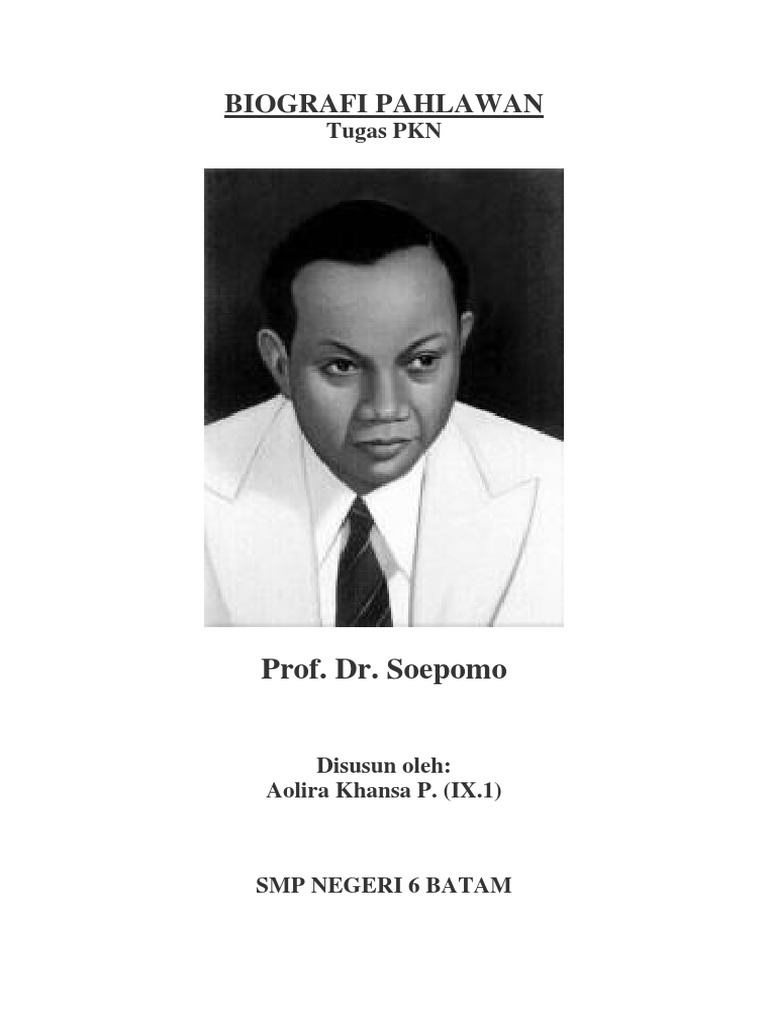 Biografi Dr. Soepomo | PDF