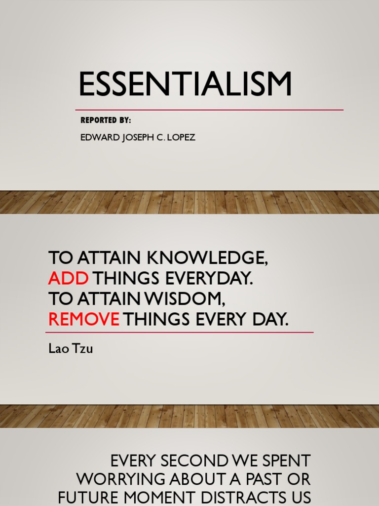 ESSENTIALISM | Download Free PDF | Essentialism | Philosophy Of Education