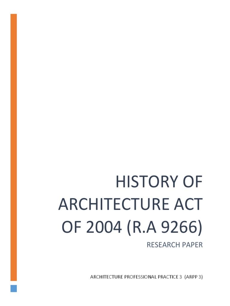 Research Paper History of RA 9266 | PDF | Government | Parliament