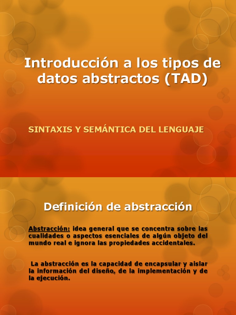 Introducción A Los Tipos de Datos Abstractos | PDF | Tipo de datos ...