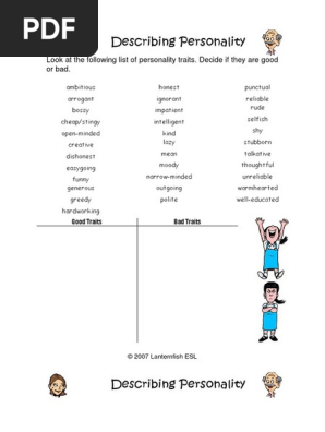 Outgoing Personality Traits