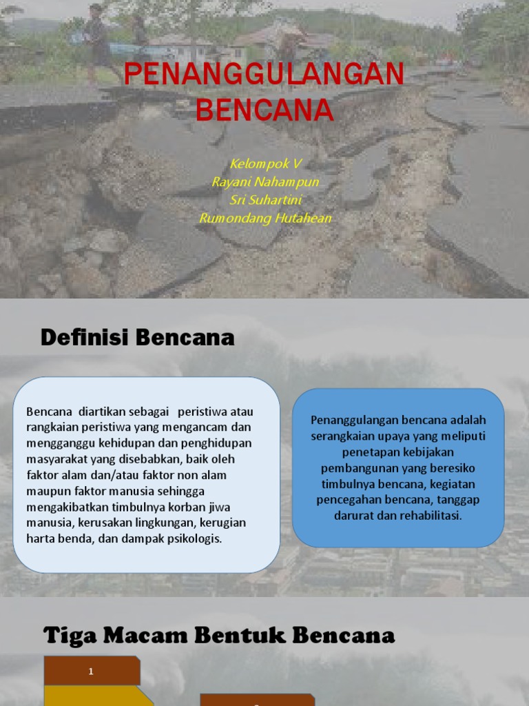 PPT-Tugas BENCANA | PDF