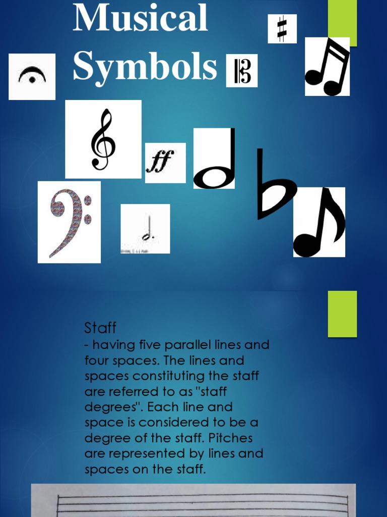 Music Symbols Powerpoint | PDF | Clef | Pitch (Music)