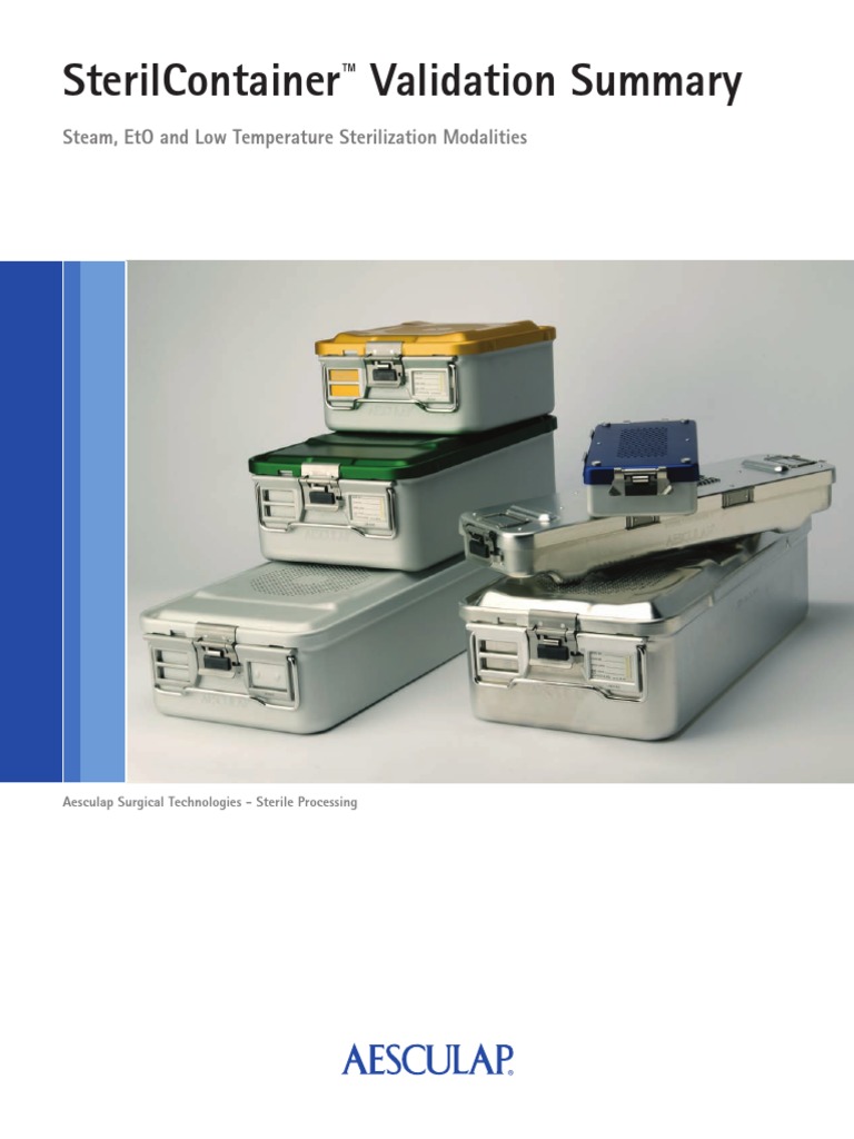 Aesculap Esterilizacion | PDF | Sterilization (Microbiology) | Chemistry