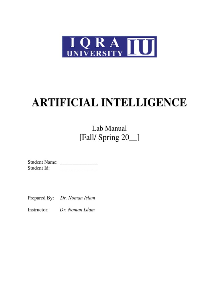 Lab Manual Ai Pdf Artificial Neural Network Method Computer