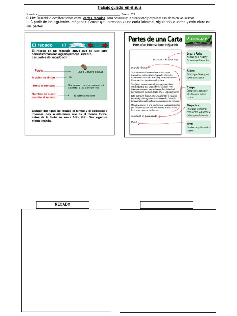 El Recado y La Carta PDF | PDF | Arte