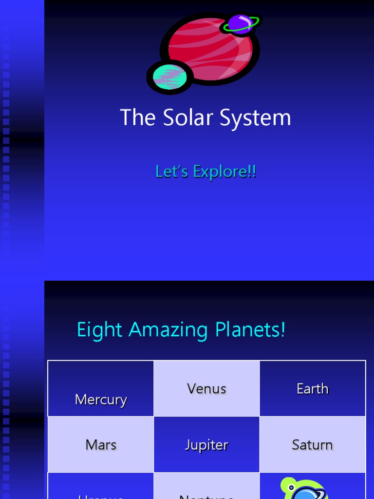 Powerpoint About The Solar System | PDF