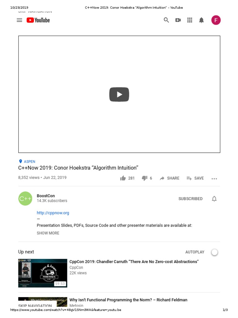 Algorithm Intuition: Conor Hoekstra's Presentation on Gaining Insight into Algorithm Design and ...