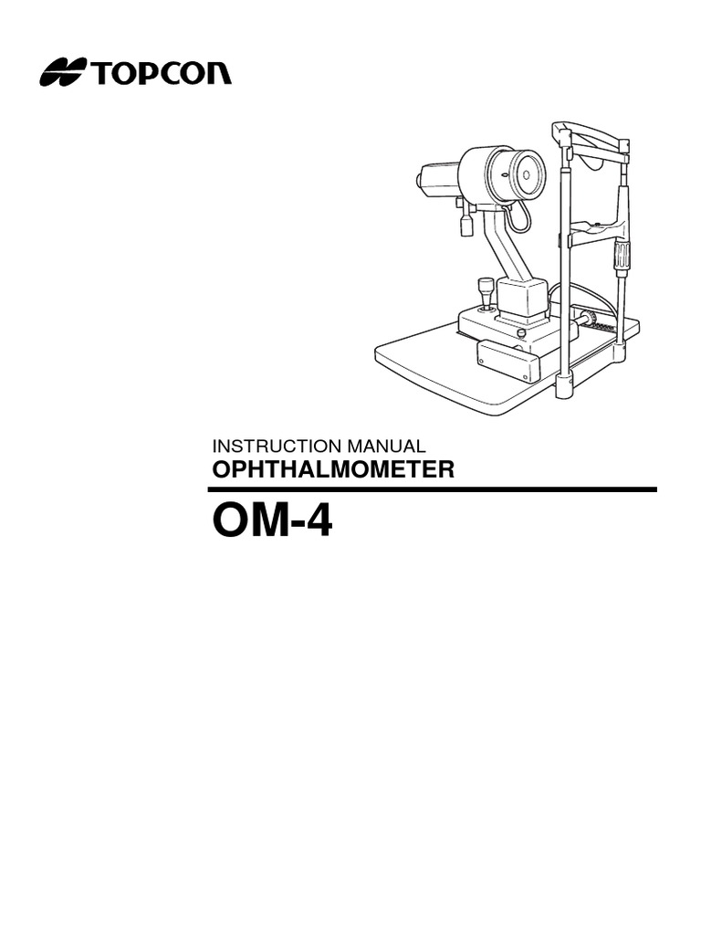 Ophthalmometer: Instruction Manual | PDF | Lens (Optics) | Contact Lens