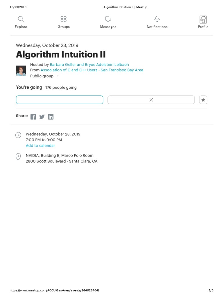 Algorithm Intuition II - Meetup | PDF | Web 2.0 | Computing