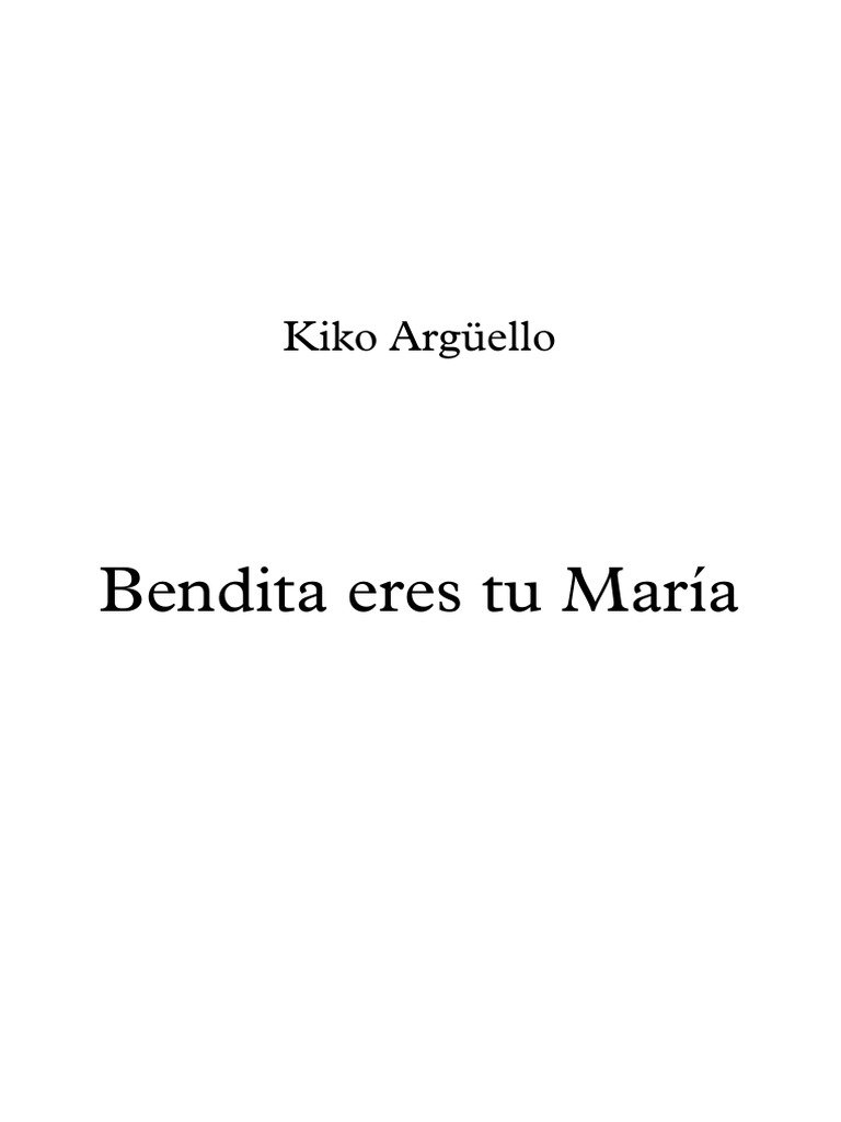 Bendita Eres Tú, María-partitura-Órgano | PDF | Notation musicale ...