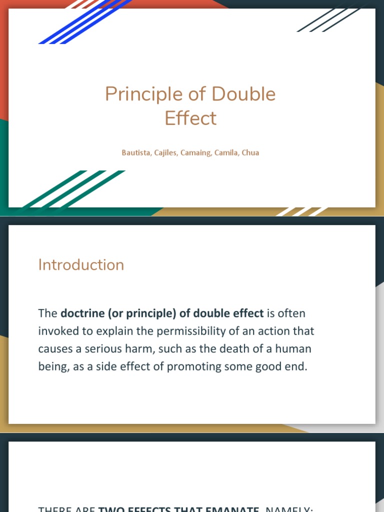 Principle of Double Effect | PDF | Pregnancy | Abortion