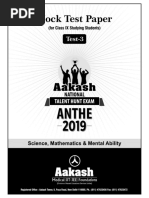 Fiitjee Big Bang Sample Papers Class Ix | PDF | Colloid | Force