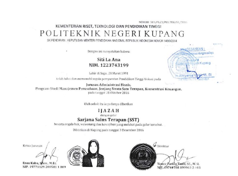 Ijazah s1 - FC Legalisir | PDF