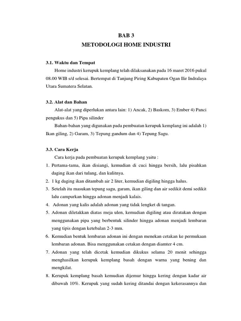 BAB 3 Makalah Kemplang