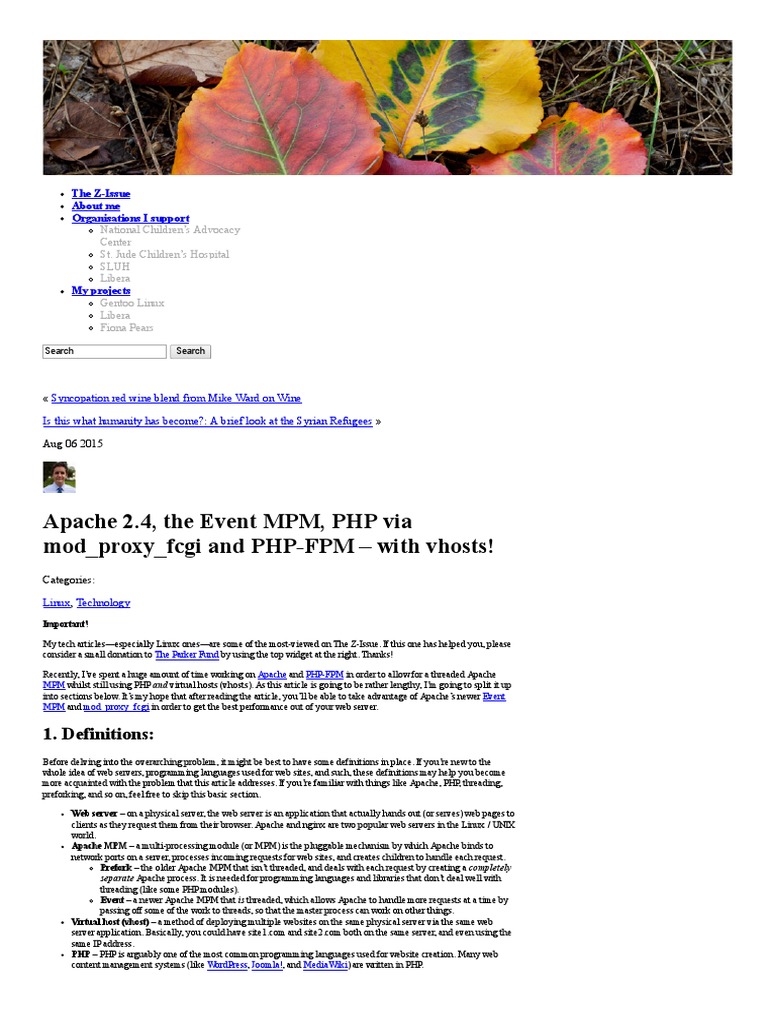 Configuring Apache 2.4 with the Event MPM, PHP-FPM, and virtual hosts ...