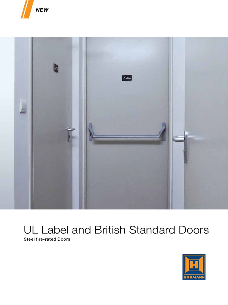 UL Label and British Standard Doors En | Door | Sheet Metal