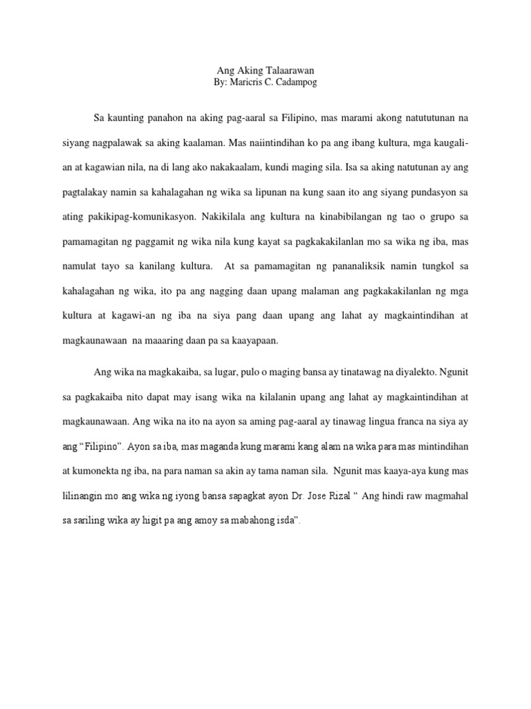 Ang Aking Talaarawan Maricris | PDF