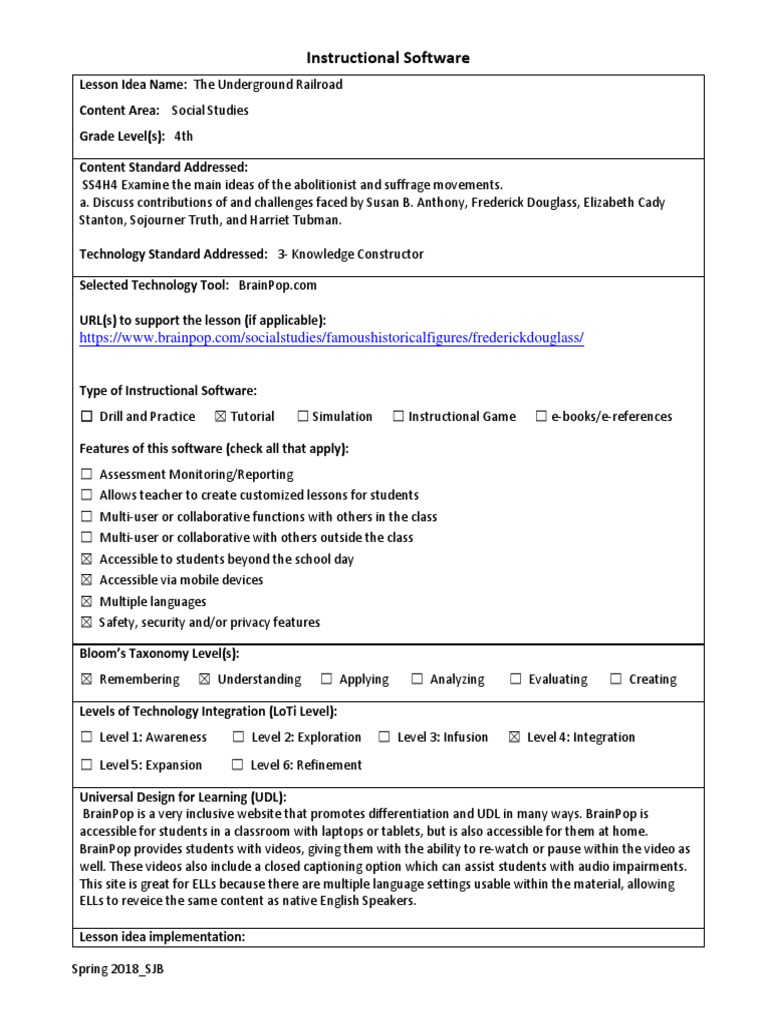 The Underground Railroad Brainpop | PDF | Teaching | Learning