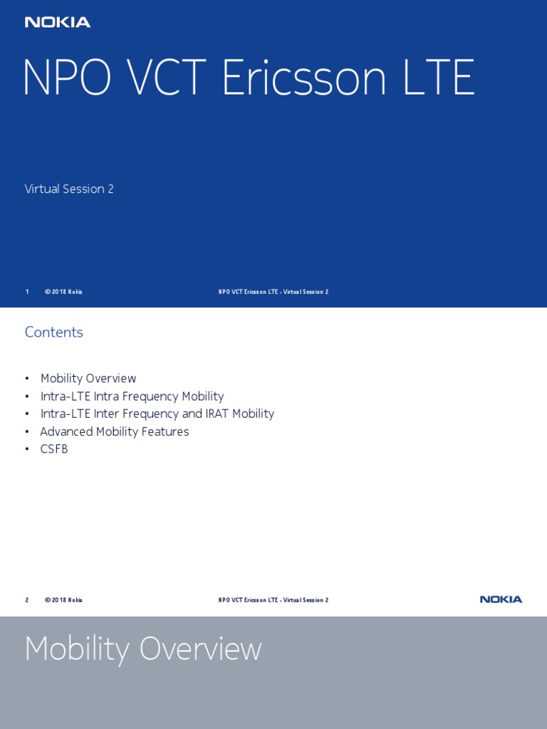 Ericsson LTE Training | PDF | Lte (Telecommunication) | Nokia