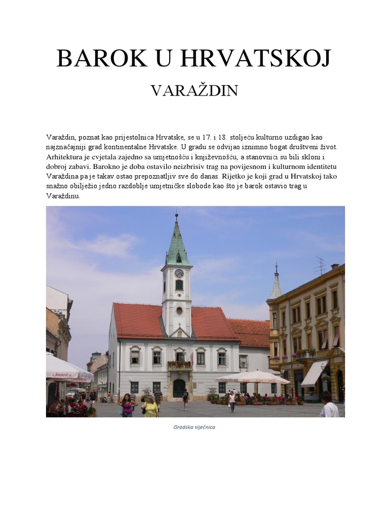 Barok U Hrvatskoj | PDF