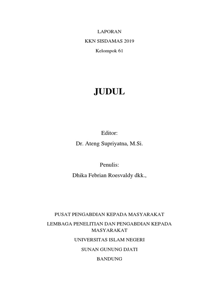 Template KKN 61 | PDF