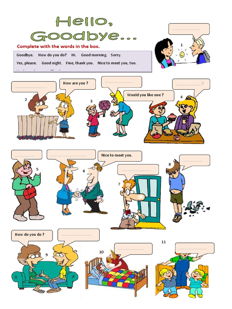 Complete With The Words in The Box | PDF