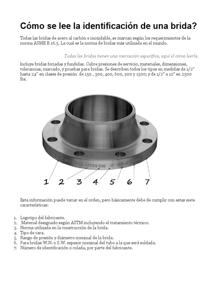 Identificar Bridas | PDF