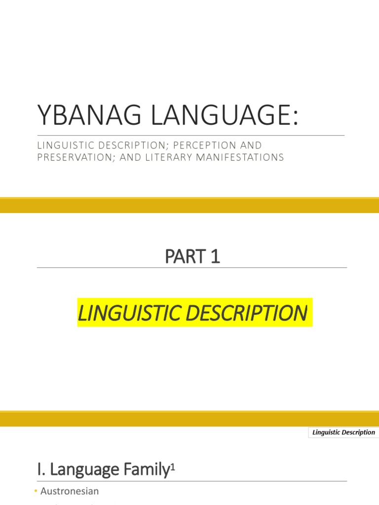 Ybanag Language | PDF | Language Families | Languages
