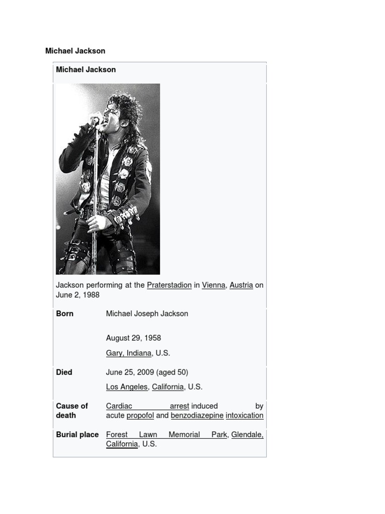 Michael Jackson | PDF | Michael Jackson | Entertainment (General)
