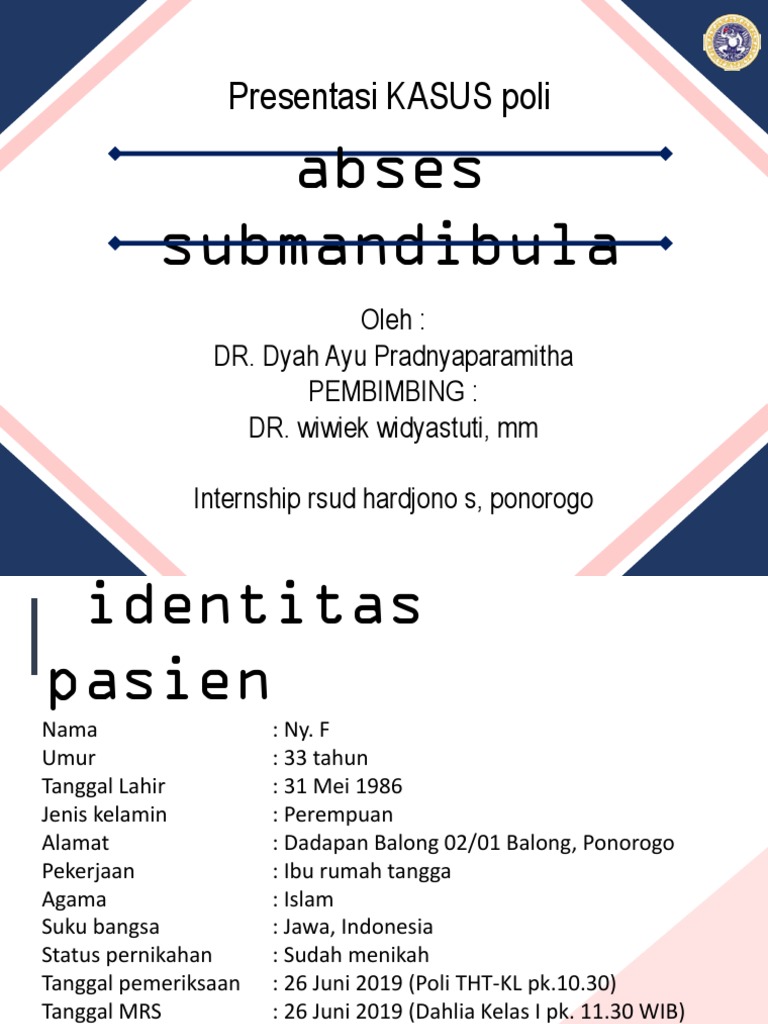 Abses Submandibula | PDF