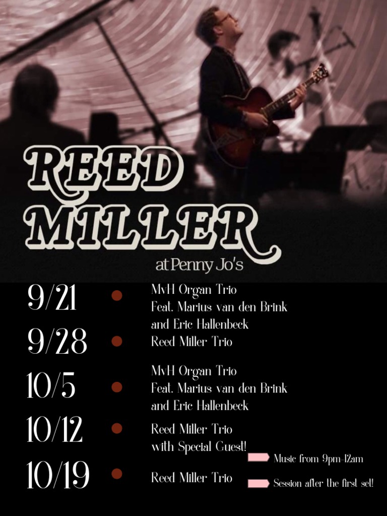 Reed Miller Trio Poster | PDF