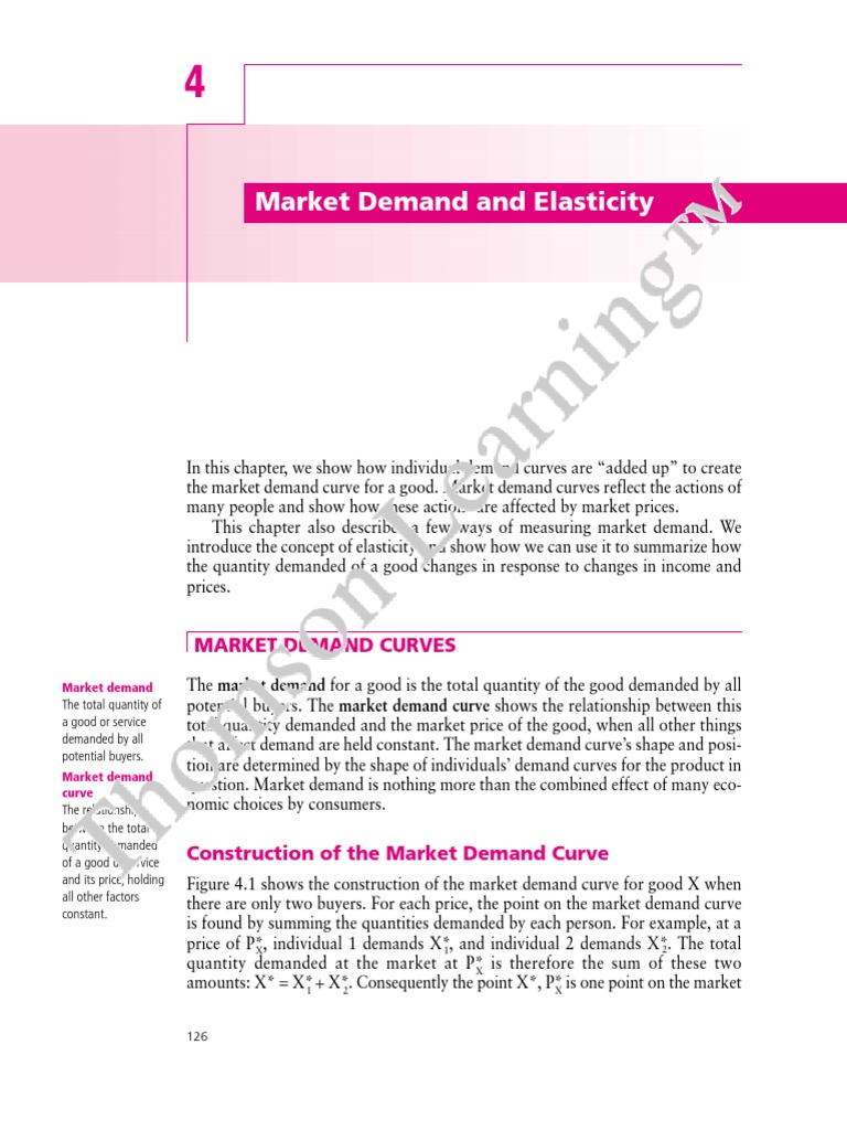Market Demand and Elasticity | PDF | Demand | Price Elasticity Of Demand