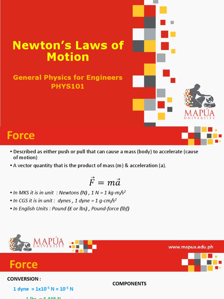 Newton's Laws of Motion and Free Body Diagrams | PDF | Force | Friction