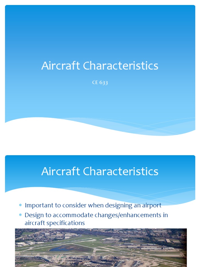 Aircraft Characteristics | PDF | Takeoff | Aircraft