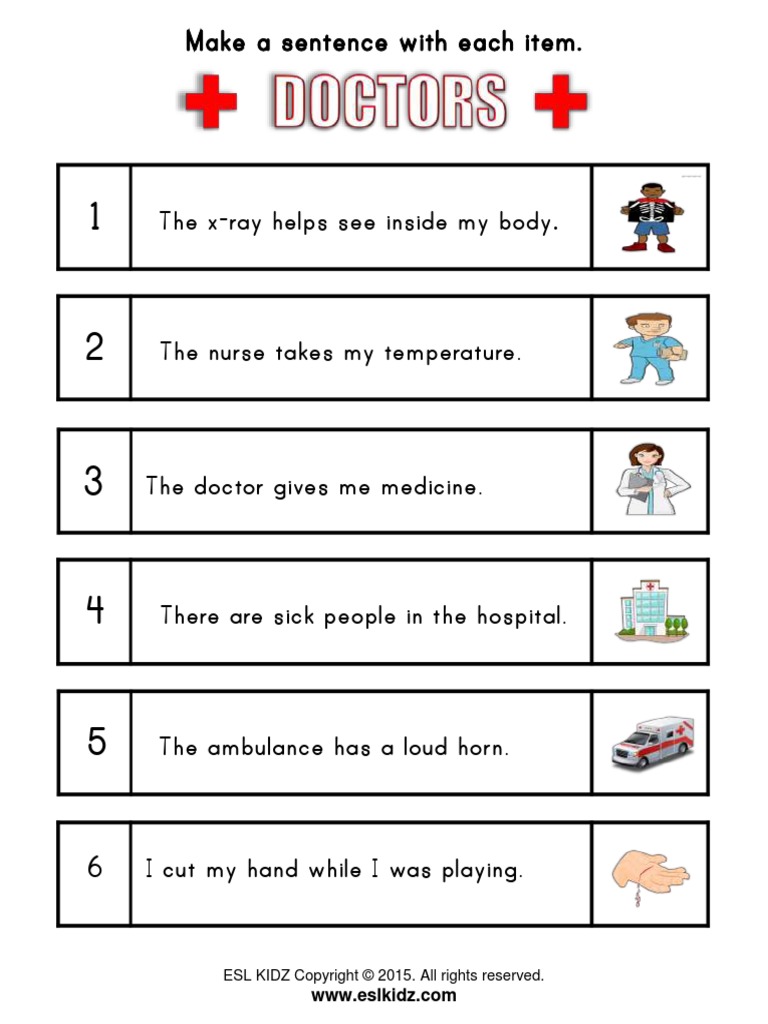 Doctor Hospital Reading Practice | PDF | Vocabulary | English As A ...