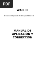 WAIS IV Dígitos Directos, Inversos y Secuencia | PDF