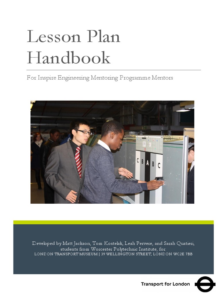 Lesson Plan Handbook | PDF | Apprenticeship | Academic Degree
