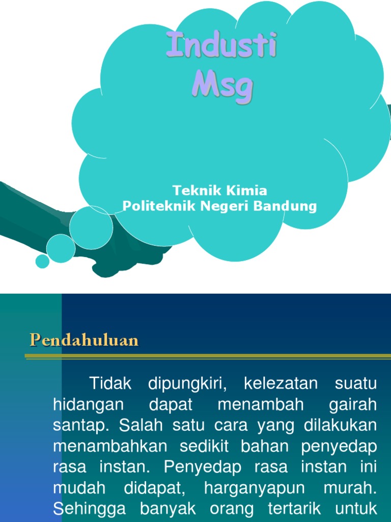 MSG Presentasi | PDF | Memasak, Makanan, & Anggur | Sains & Matematika