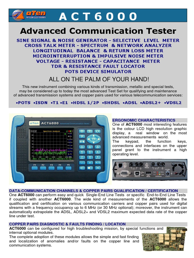 Advanced Communication Tester: All On The Palm of Your Hand! | Download ...