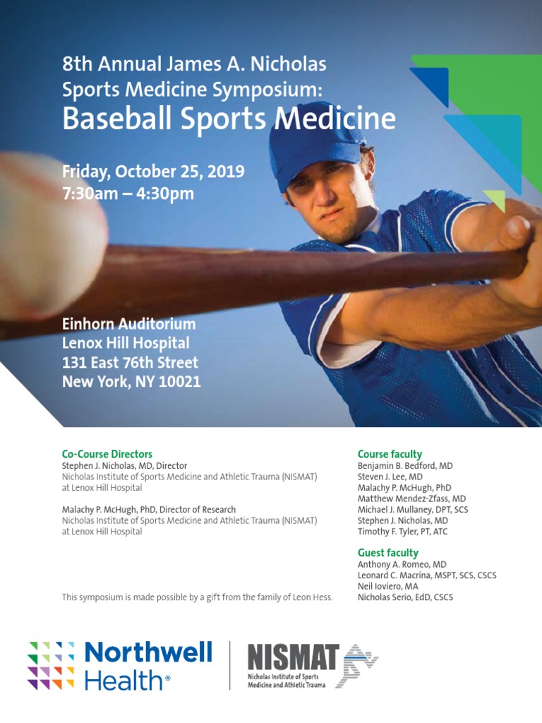 Baseball Sports Medicine: 8th Annual James A. Nicholas Sports Medicine ...